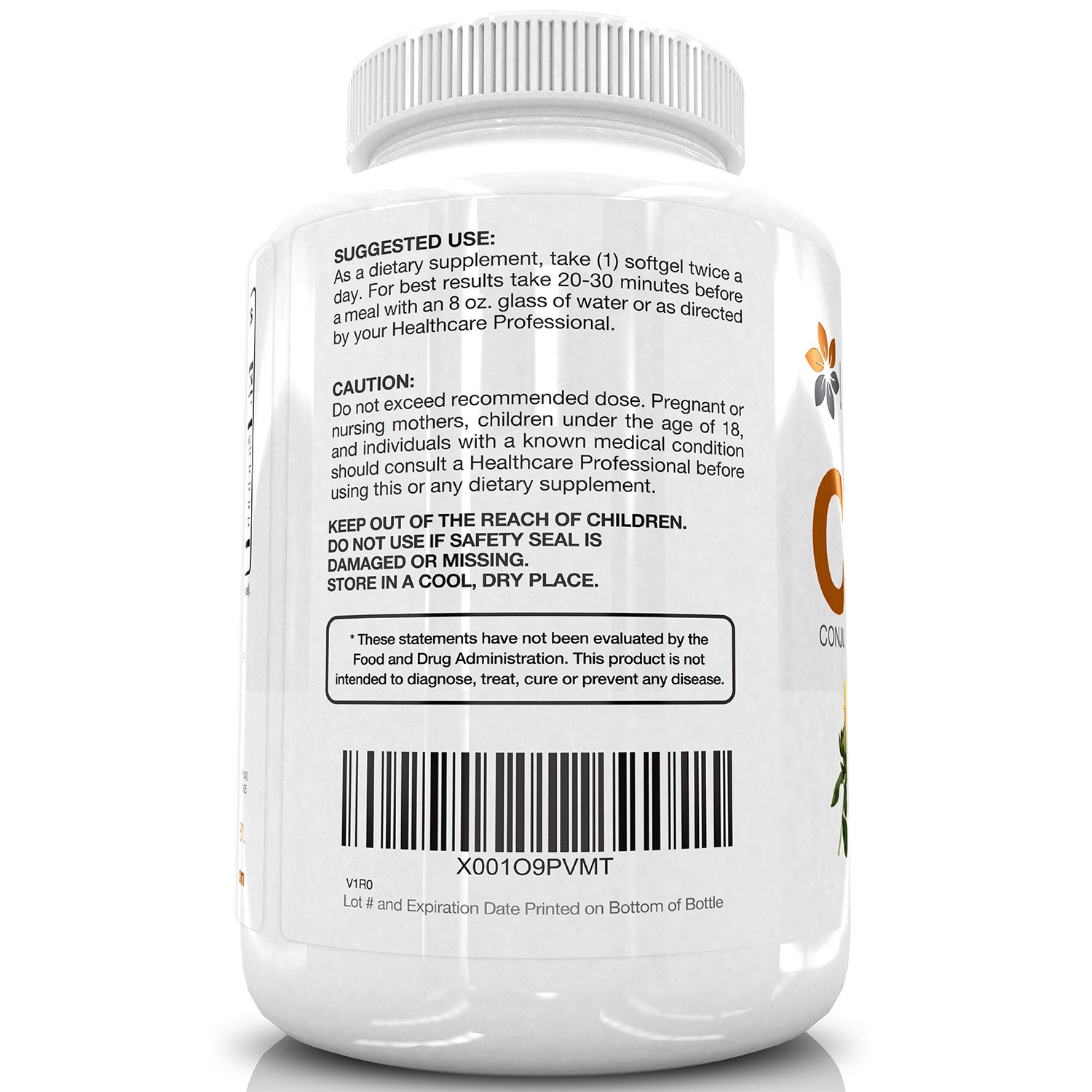 CLA 1000 mg - Natural Metabolism Booster for Women & Men - Conjugated ...