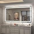 Amazon.com: GOLOMO LED Bathroom Mirror for Wall 72x40, Large Lighted ...
