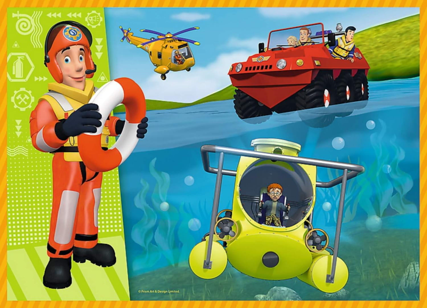 Fireman Sam to the Rescue Puzzle, 4-in-1 – BigaMart