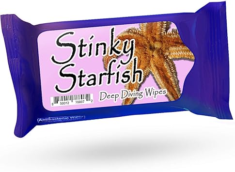 Amazon.com: Gears Out Stinky Starfish Deep Diving Wet Wipes, Funny ...