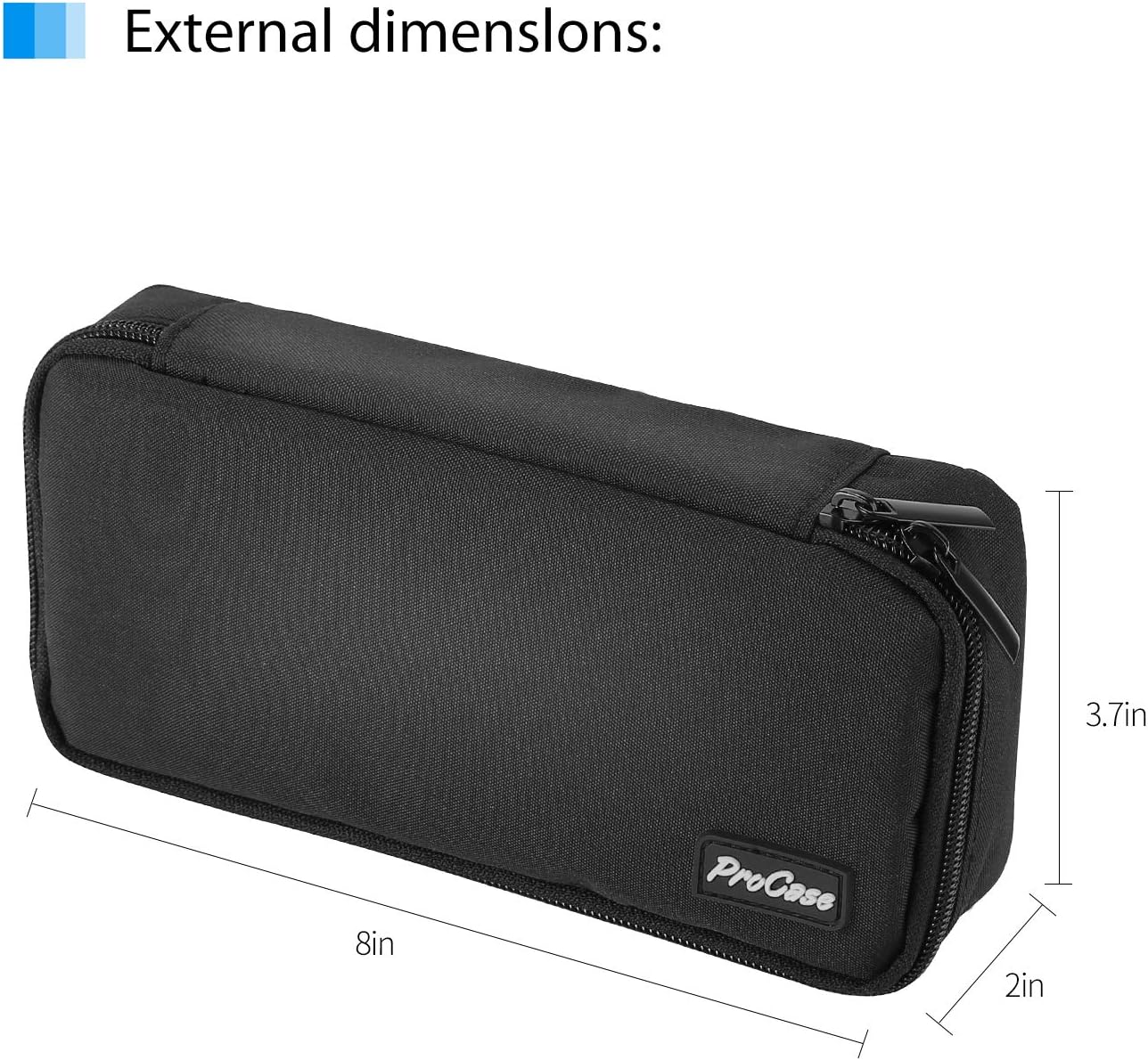 ProCase Pencil Case Pen Bag for Adults Students Boys, Stationery Pouch ...