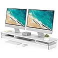 Amazon.com: Fenge Acrylic Monitor Stand Riser, 42.5 Inch Clear Dual ...
