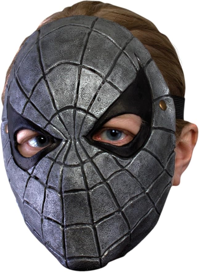 Scary Trophy Mask Spider Web Spider Net Man LARP Mask Fancy Dress ...