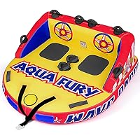 Serene Life Heavy-Duty Inflatable Towable Booster Tube - Two Person ...