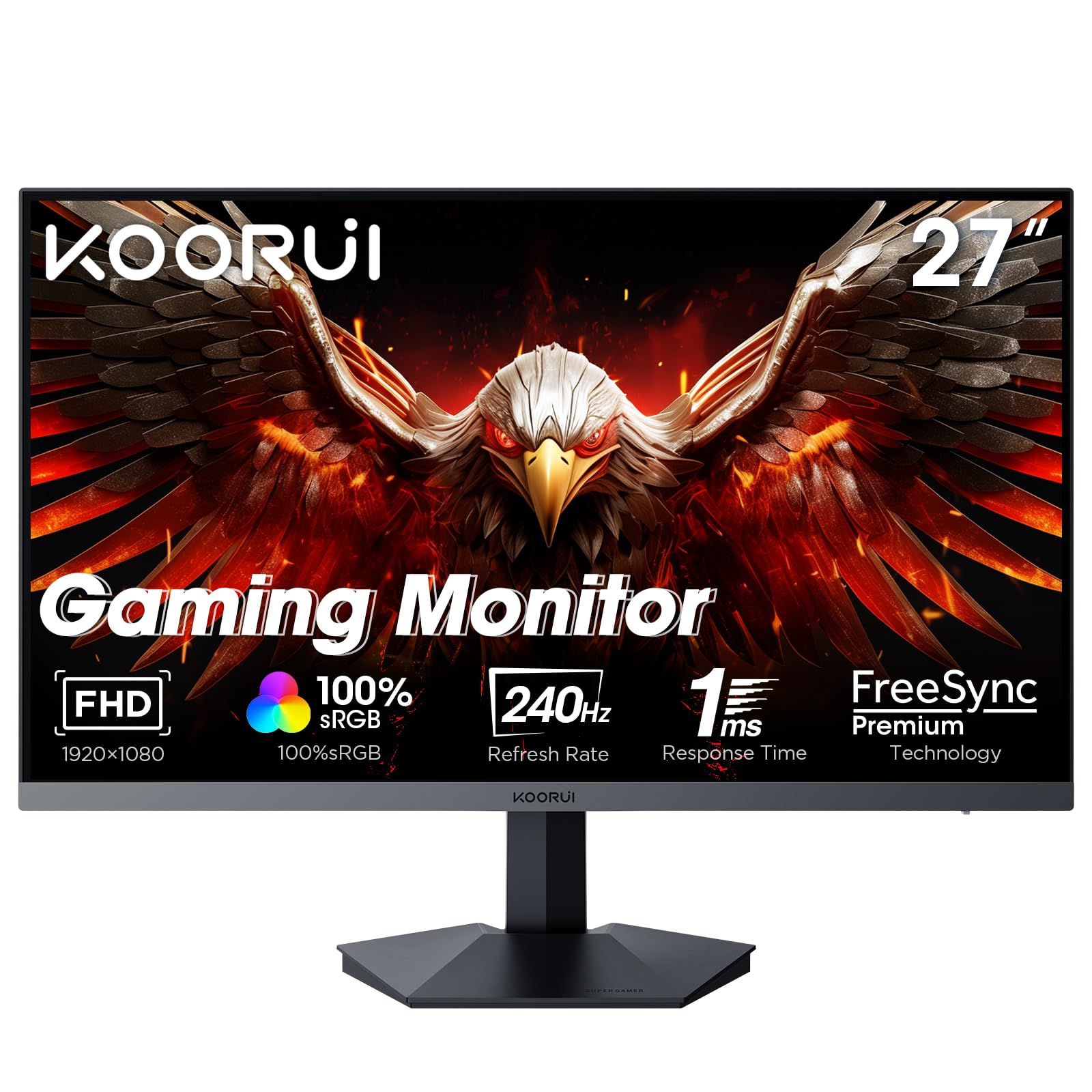 Mua 27 Inch Gaming Monitor 240hz, 1ms, FHD 1920x1080, 90% DCI-P3, 100% ...