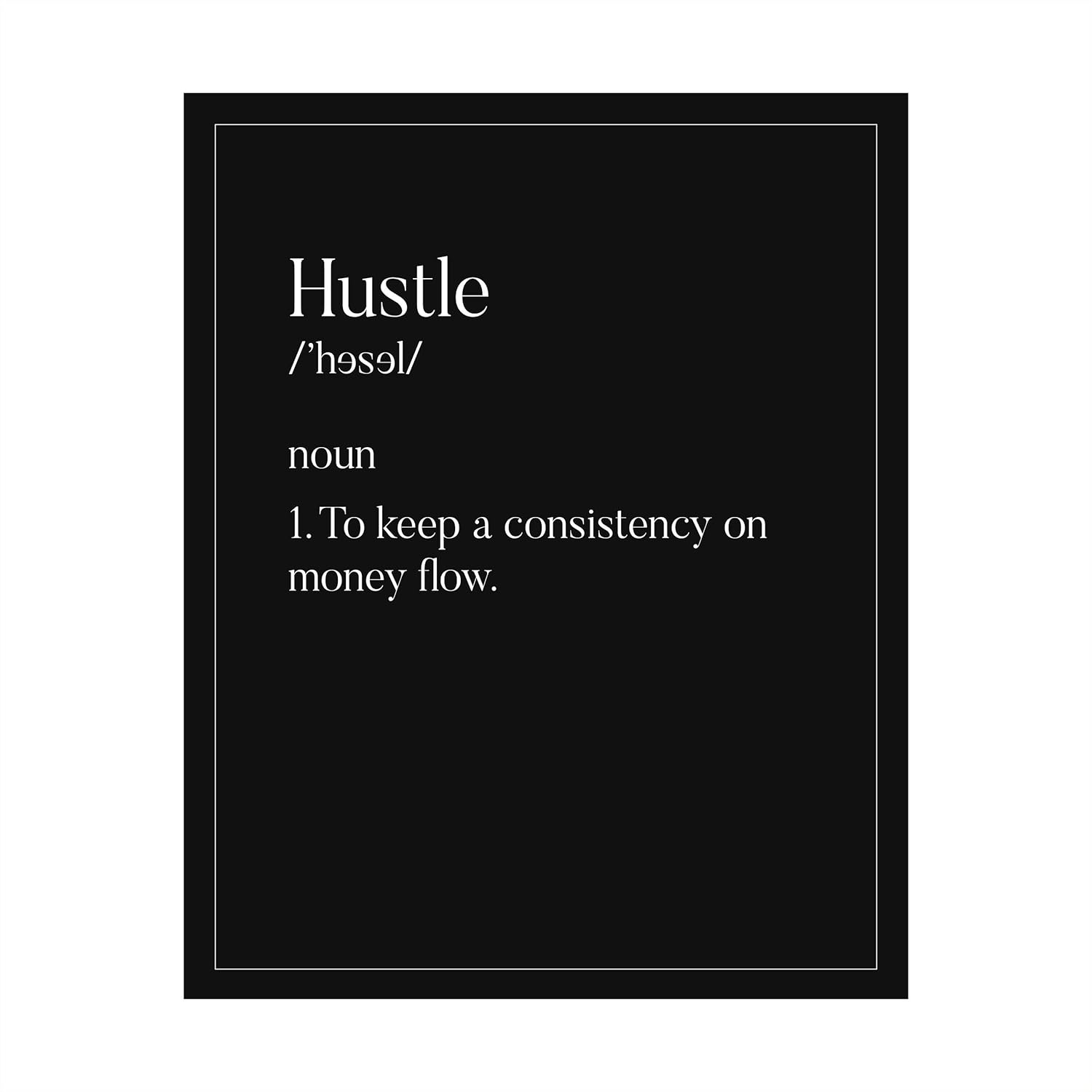 Amazon.com: "Definition of Hustle"-Motivational Work Quotes-8 x 10 ...