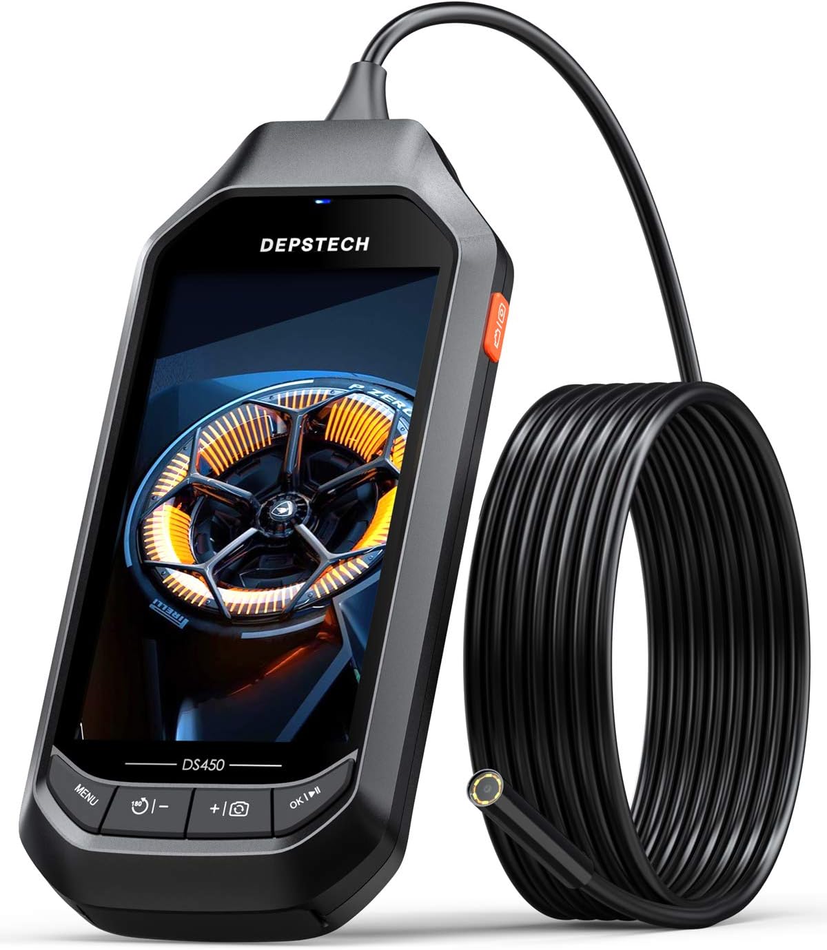 DEPSTECH Endoscope with 4.5in IPS Screen, 2.0MP Inspection Camera ...