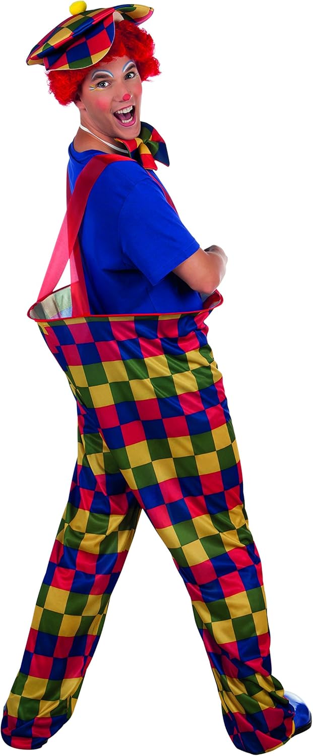 Colourful clown costume for men - BigaMart