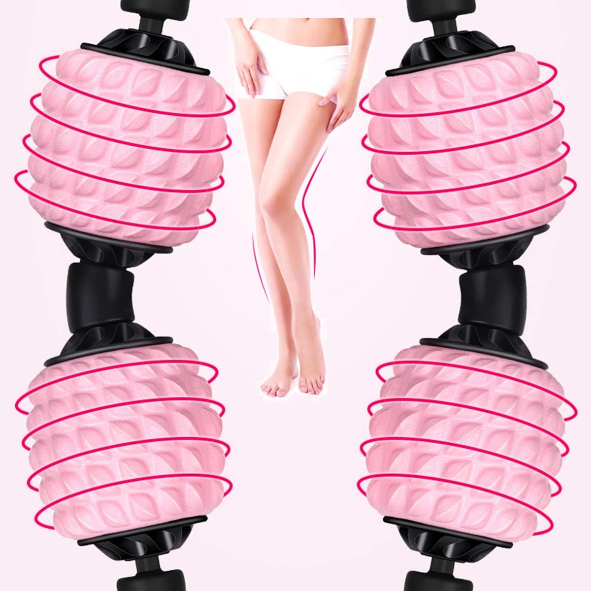 Aisheny Upgrade 360° Muscle Roller Stick,Handheld Massage Roller-Muscle ...