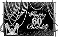Amazon.com: MEHOFOTO 7x5ft Black and Silver Woman Happy 60th Birthday ...