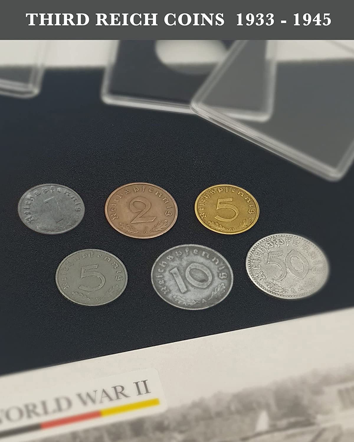 Mua WW2 Coins - 6 Nazi Coins Issued from 1936 to 1945 - Third Reich WW2 ...