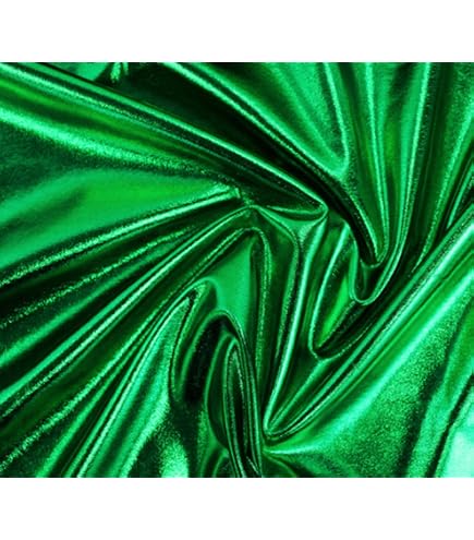 Iridescent Green Fabric Iridescent Foil Spandex High Elasticity Lame