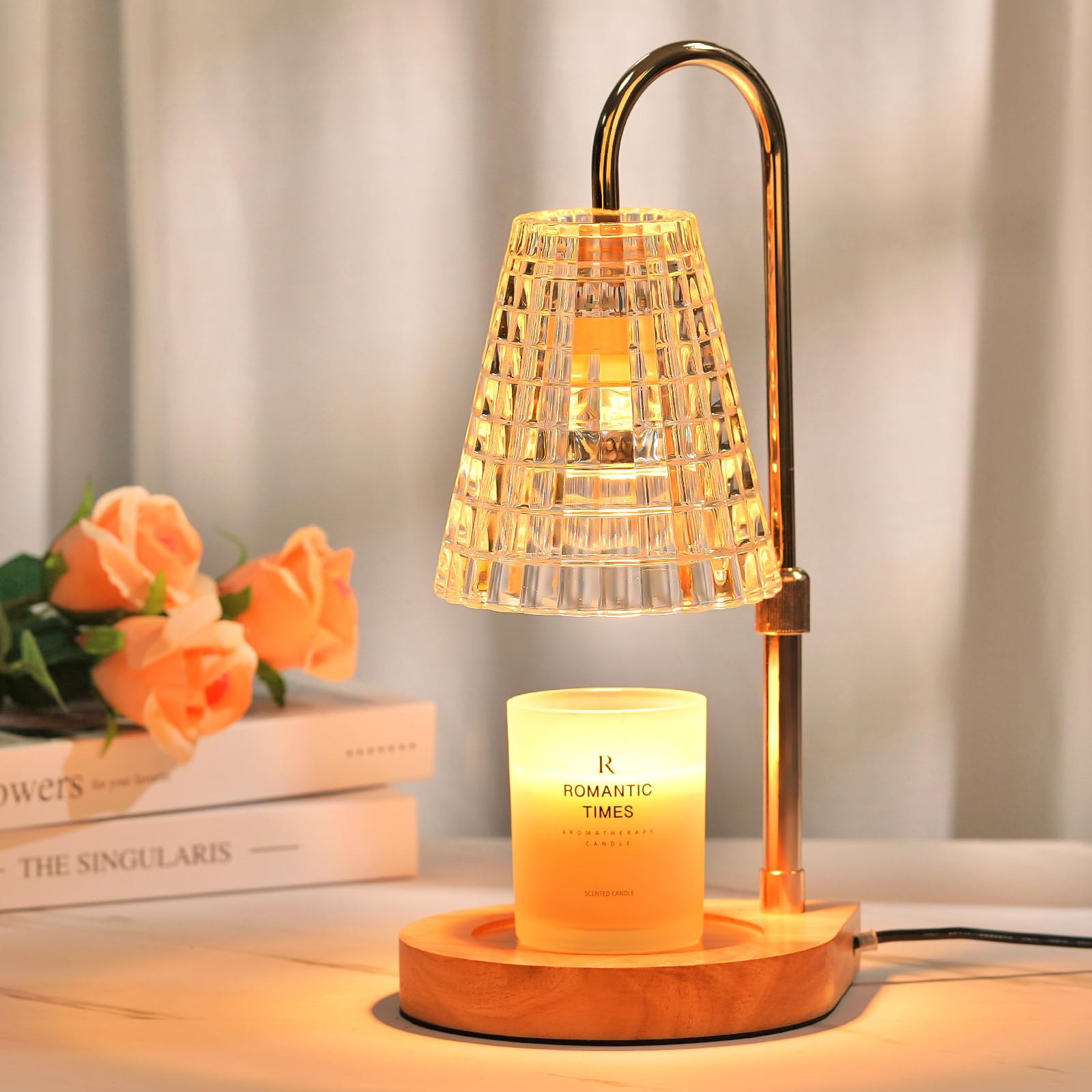 Dimmable Candle Warmer Lamp with Timer, Electric Candle Lamp Warmer for ...