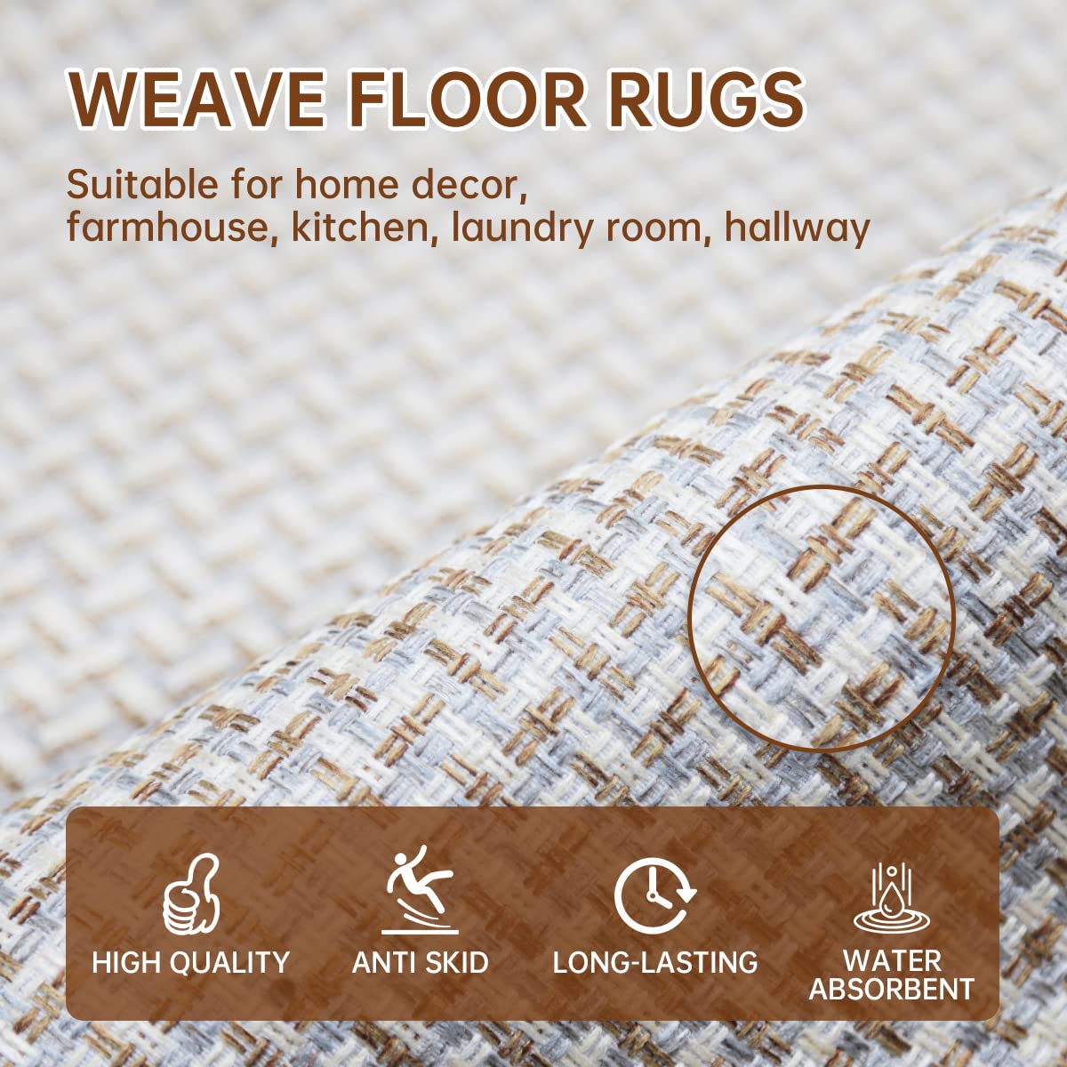 Mua eqivei Kitchen Rugs and Mats Non Skid Washable Set of 2 PCS ...