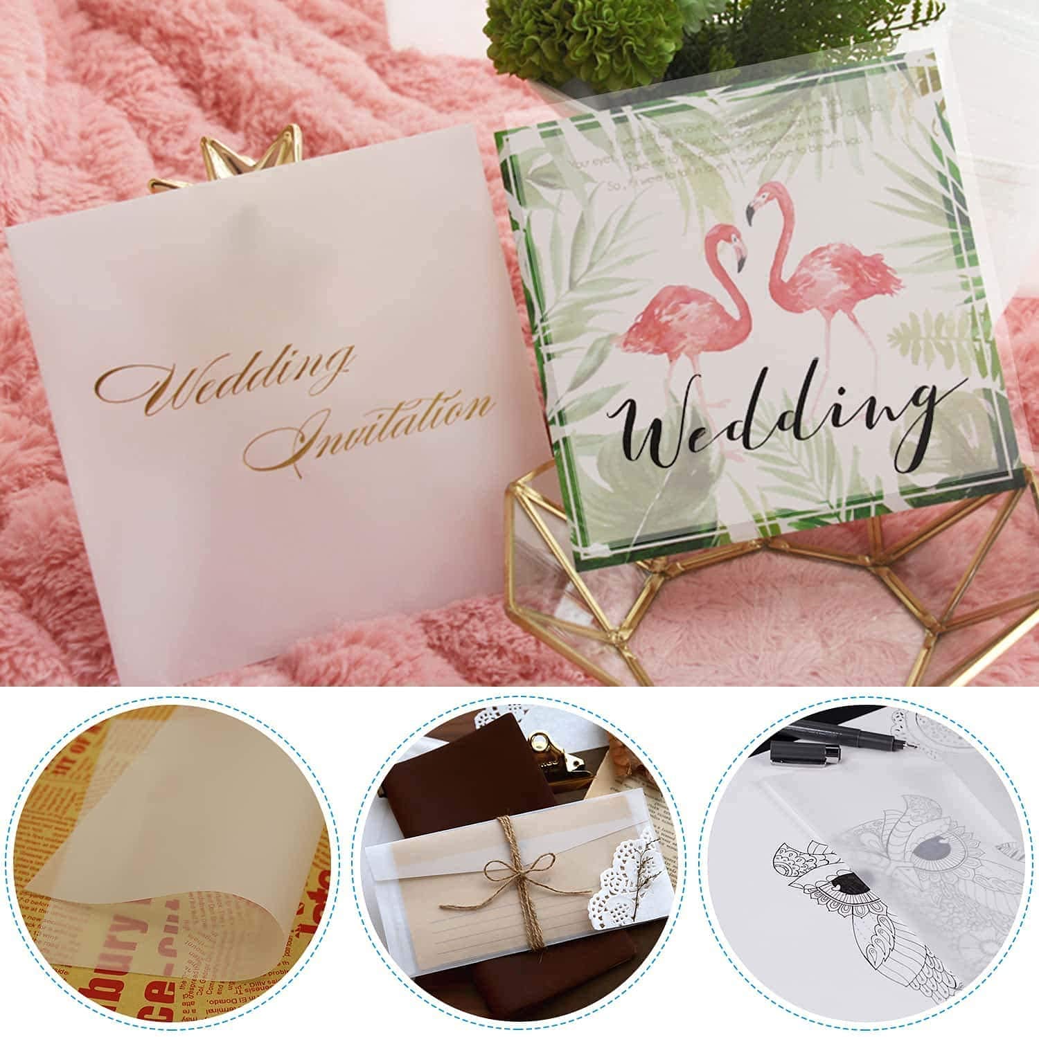 Mua WeLiu Translucent Vellum Paper 8.5x11 Inches, 50 Sheets Printable ...