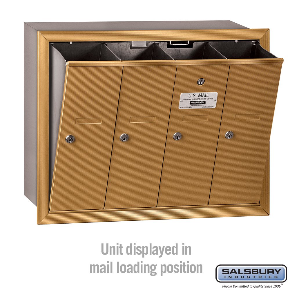 Home Salsbury Industries 3503ARU Recessed Mounted Vertical Mailbox with ...