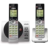 Vtech DECT 6.0 2 Cordless Phones with Bluetooth Connect-to-Cell, Caller ...