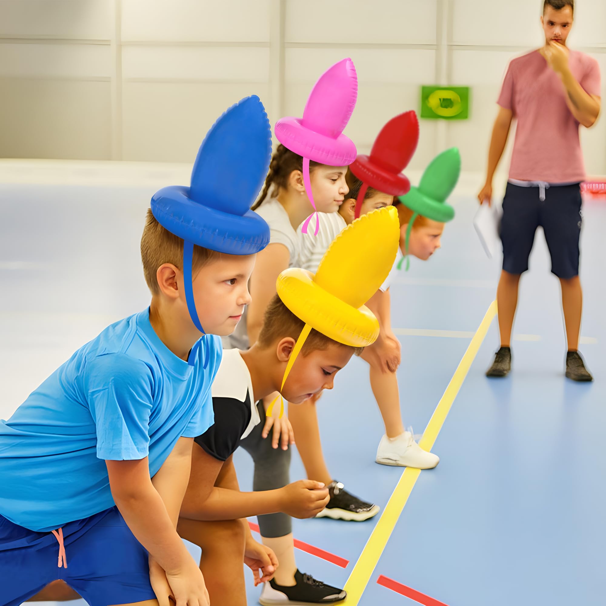 RunNico 10 Set Easter Egg Balancing Race Game - Inflatable Easter Egg ...