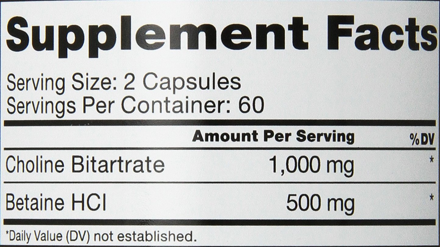 Roex Vitamins | Choline Bitartrate | Improved Brain Activity | Cellular ...