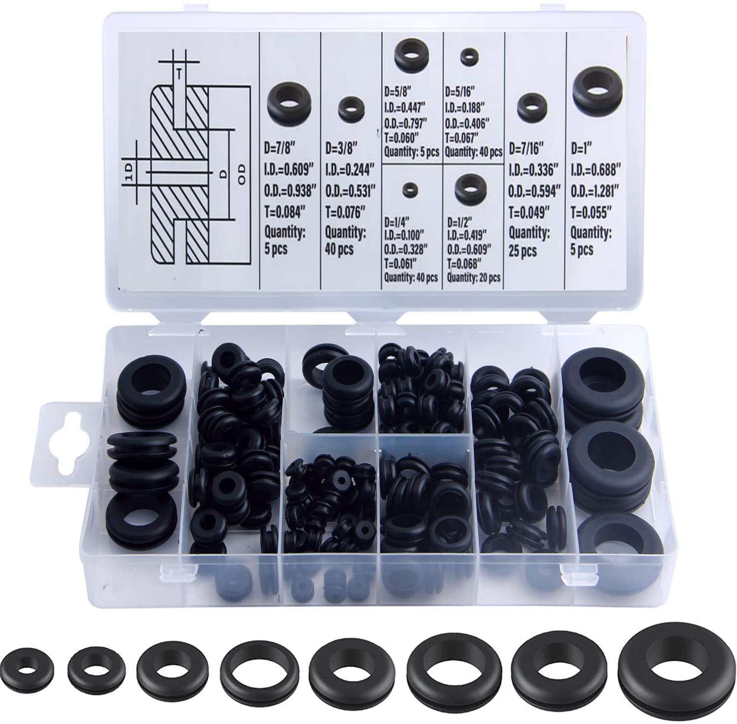 Mua TAORAYO Cable Grommet, Gasket Grommet, Rubber Bushing, Cable ...