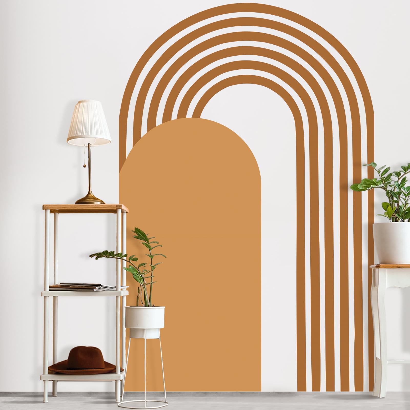 Large Arch Wall Decal Boho Arch Stripe Modern Minimalism Abstract ...