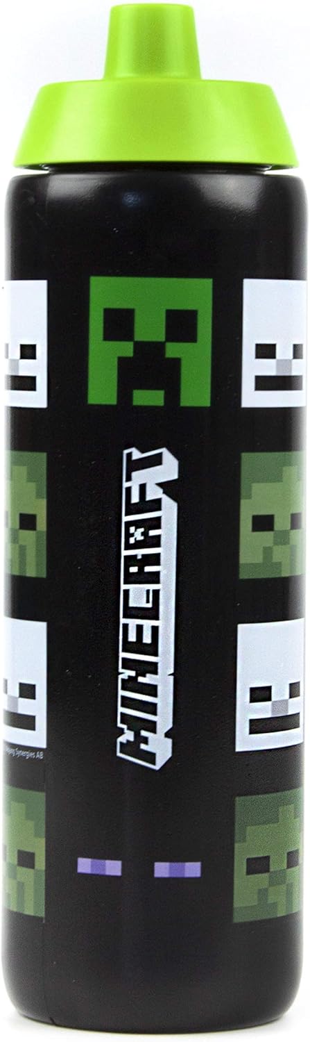 Minecraft Drinks Bottle Zombie Creeper and Skeleton 724ml: Amazon.co.uk ...