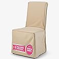Amazon.com: Bemz Henriksdal Chair Cover with Skirt — Elegant Tall Back Dining Chair Slipcovers ...