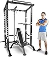 Amazon.com : Marcy Pro Full Cage and Weight Bench Personal Home Gym ...