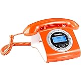 Logicom Retro DECT Telefon Schnurlostelefon mit: Amazon.de: Elektronik