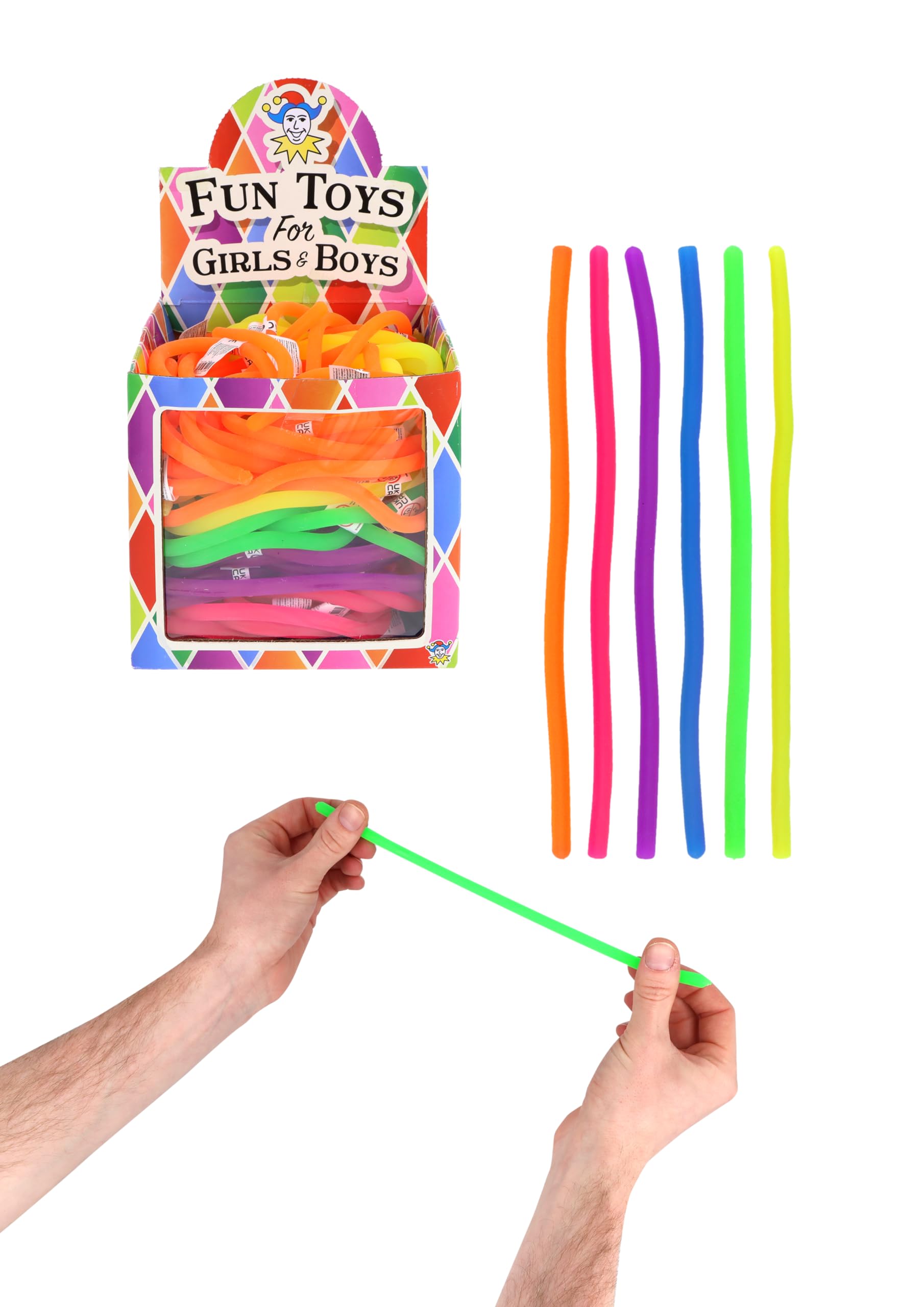 Mua Henbrandt 1 x Pack of 6 Stretchy Noodle String Monkey Noodle Neon ...