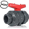 Amazon.com: PVC Union Ball Valve, 2" Inch (DN50) True Union Full Flow ...