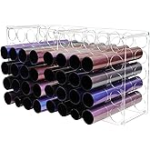 Amazon.com: Elsjoy 3 Pack Vinyl Roll Organizer, 60-Holes Acrylic Vinyl ...