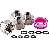 Amazon.com: 4 PCS Water Line Adapter, Pipe Fittings in 1/2" Female to 3 ...