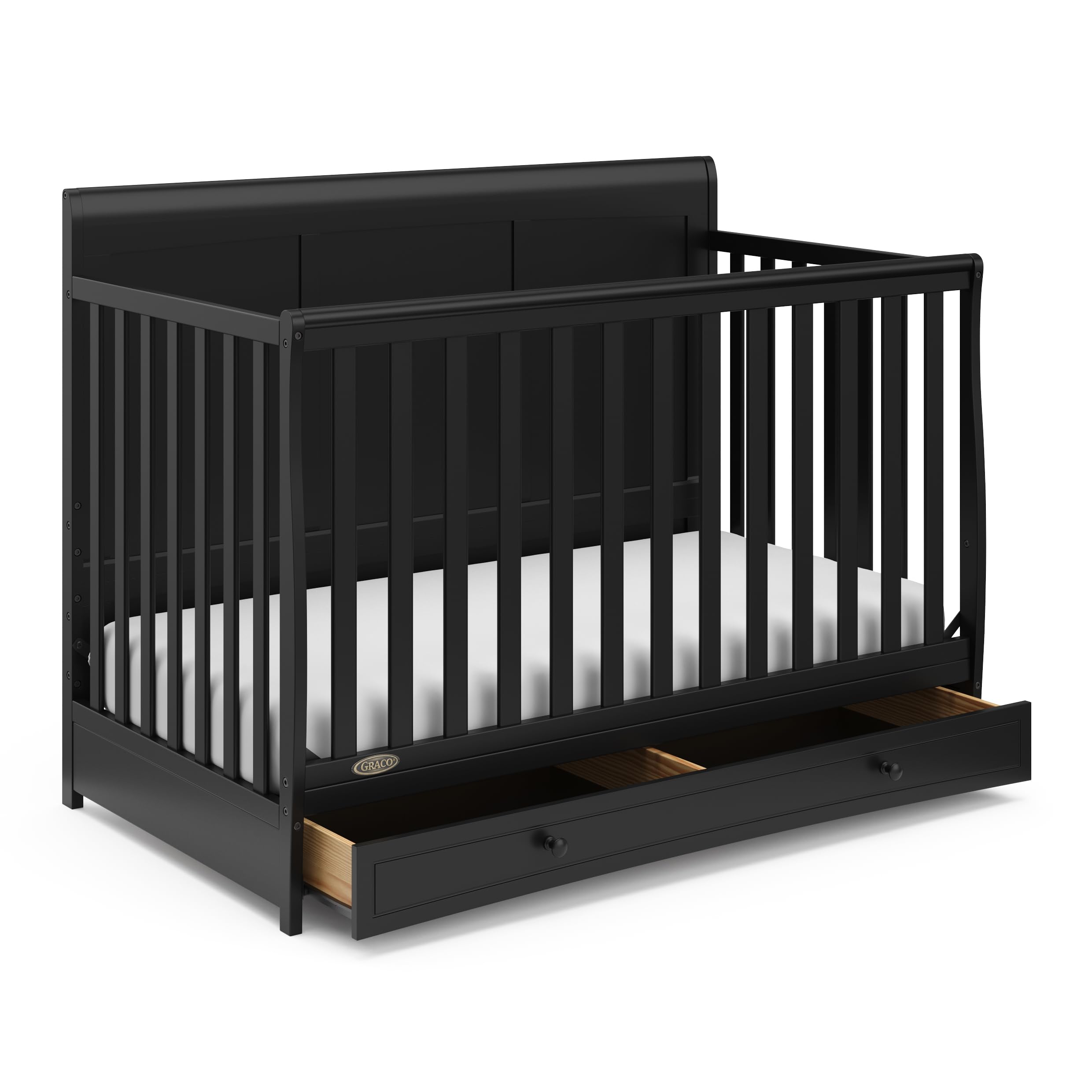 Mua Graco Asheville 4-in-1 Convertible Crib with Drawer (Black ...
