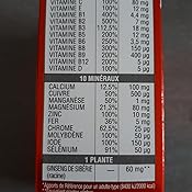 JUVAMINE - TOP FORME MULTIVITAMINES, 30 comprimés à avaler: Amazon.fr ...