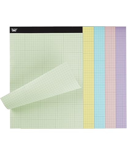 Mr. Pen- Pastel Graph Paper, 1 Pad, 11"x8.5", 4x4 (4 Squares Per Inch ...