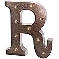Amazon.com: Barnyard Designs Metal Marquee Letter R Light Up Wall ...