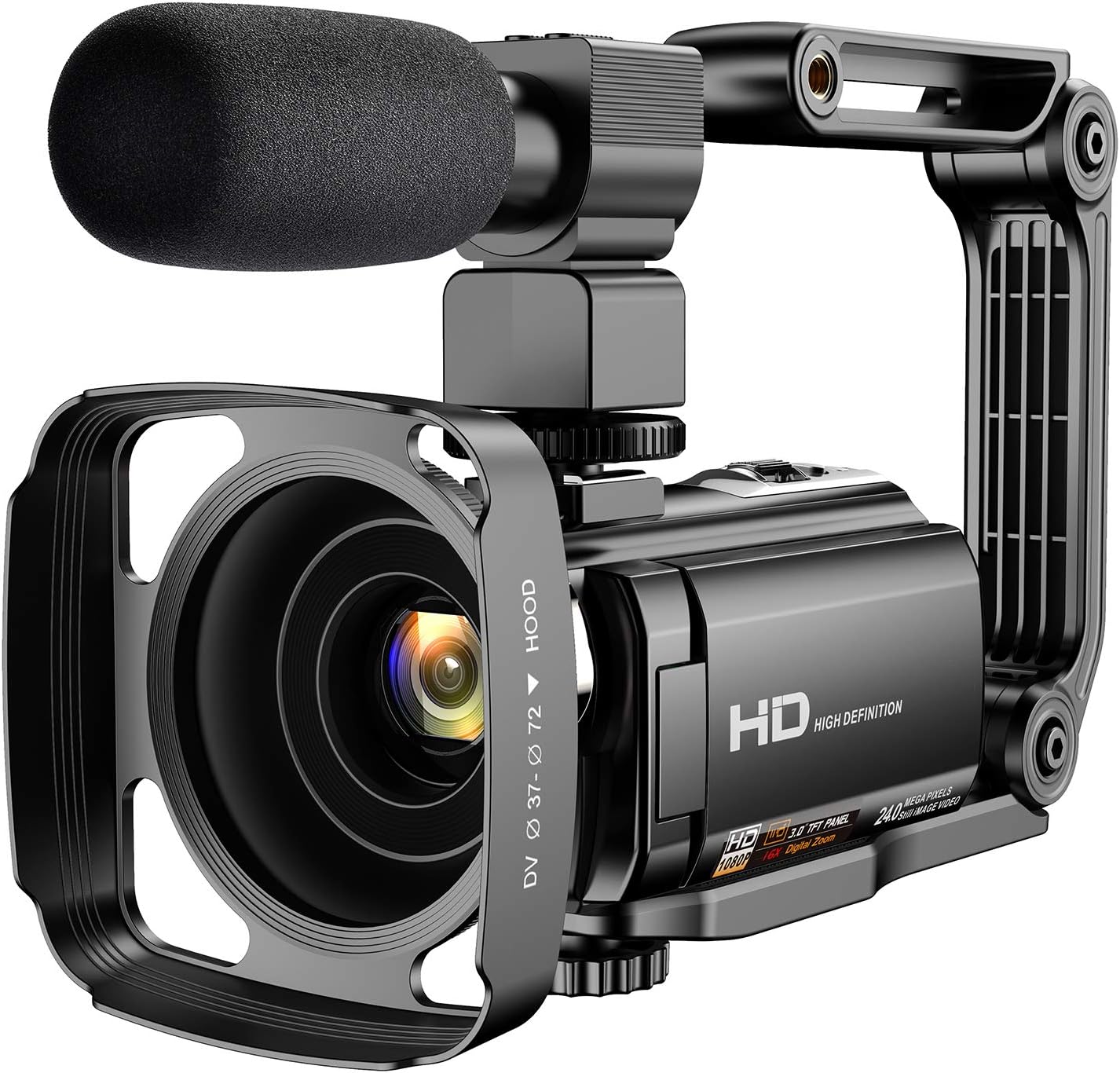 Amazon.com : Video Camera Camcorder with Microphone, VAFOTON 1080P ...