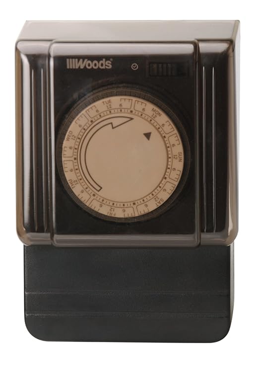 Woods 59383 Repeats Weekly Outdoor Timer Custom Settings Each Day ...