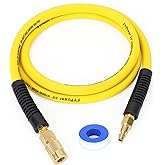 Amazon.com: FYPower Air Compressor Whip Hose 3/8 Inch x 6 Feet Lead in ...