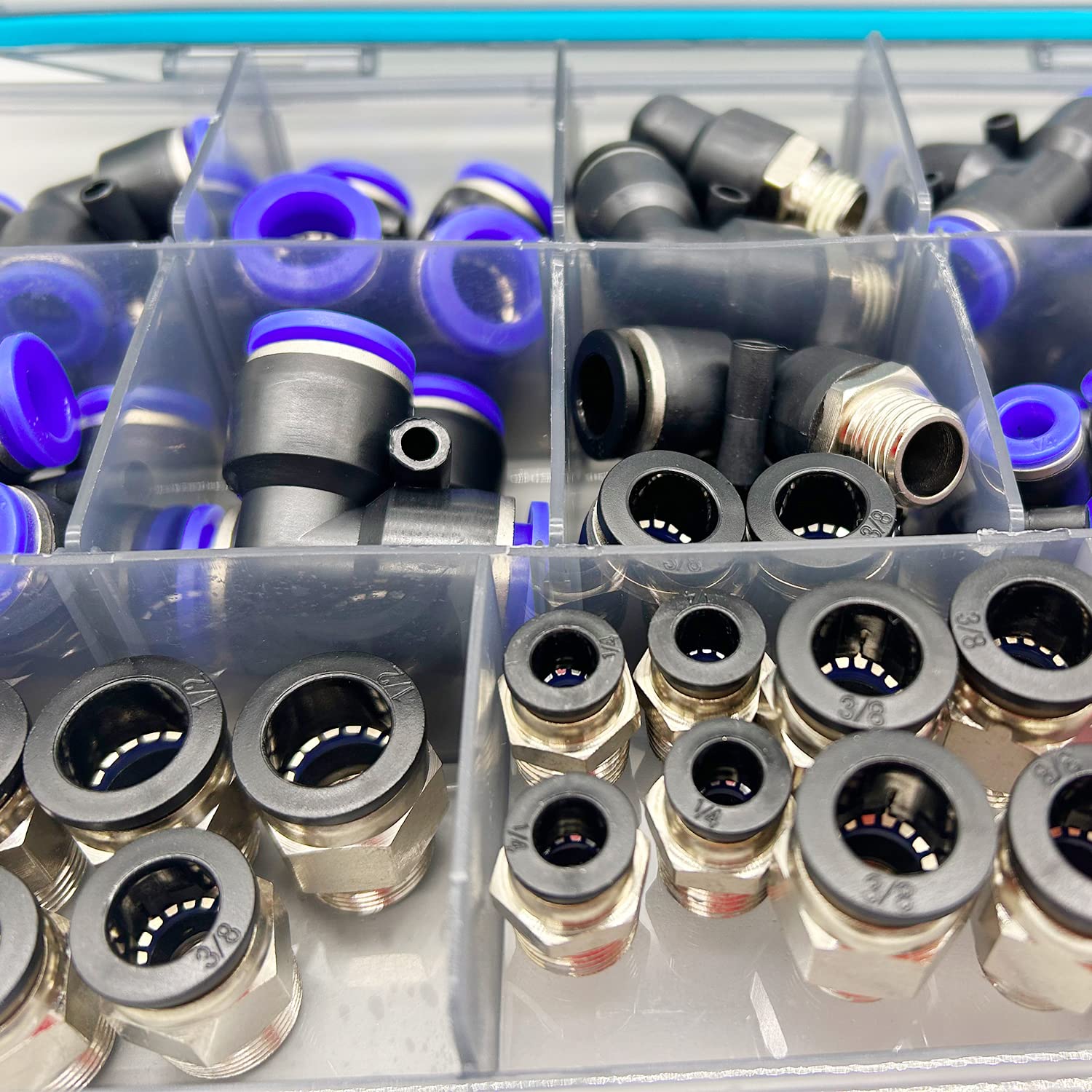 Mua Hardkits Air Hose Fitting kit, 47 Pieces NPT Thread Push To Connect ...