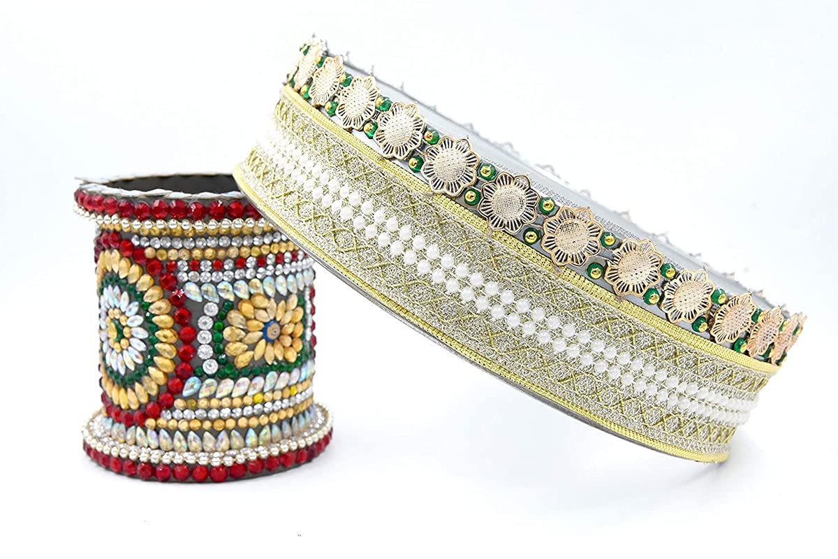 Buy Stainless Steel Channi for Karwachauth Handcrafted Pooja Decorative ...