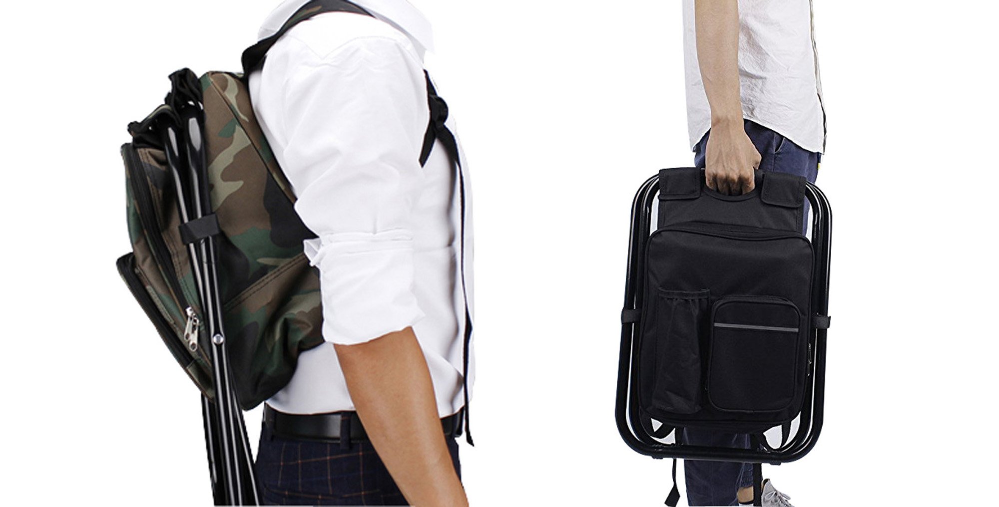 HANERDUN 3 in 1 Backpack Cooler Chair Travel Backpack Soft Sided Cooler ...