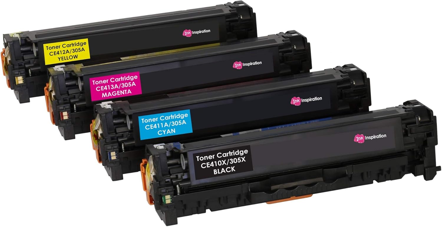Set of 4 INK INSPIRATION® Compatible Laser Toner Cartridges for HP ...