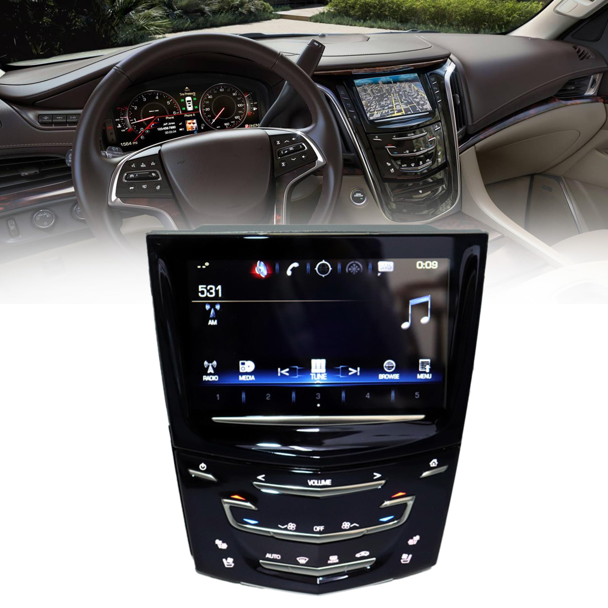 Dasbecan Touch Screen Navigation Radio GPS Assembly CUE System ...