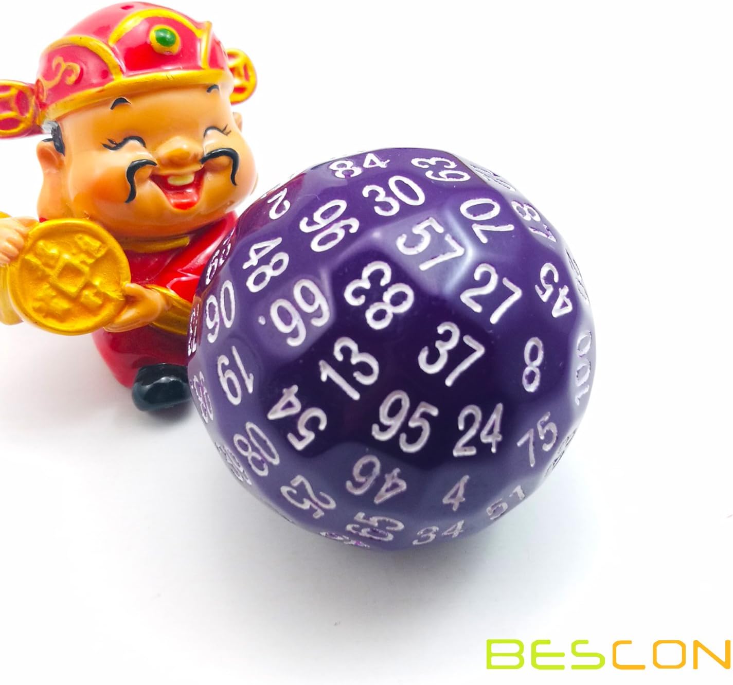 Amazon.com: Bescon Polyhedral Dice 100 Sides Dice, D100 die, 100 Sided ...