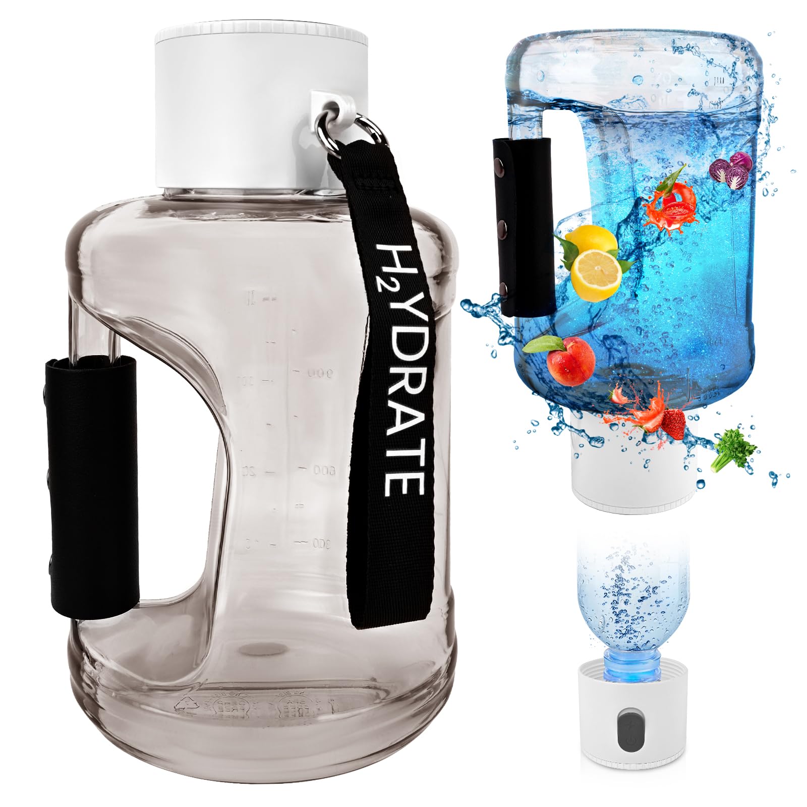 Hydrogen Water Bottle 55 OZ, HIGHTALL 2500ppb Hydrogen Water Bottle ...