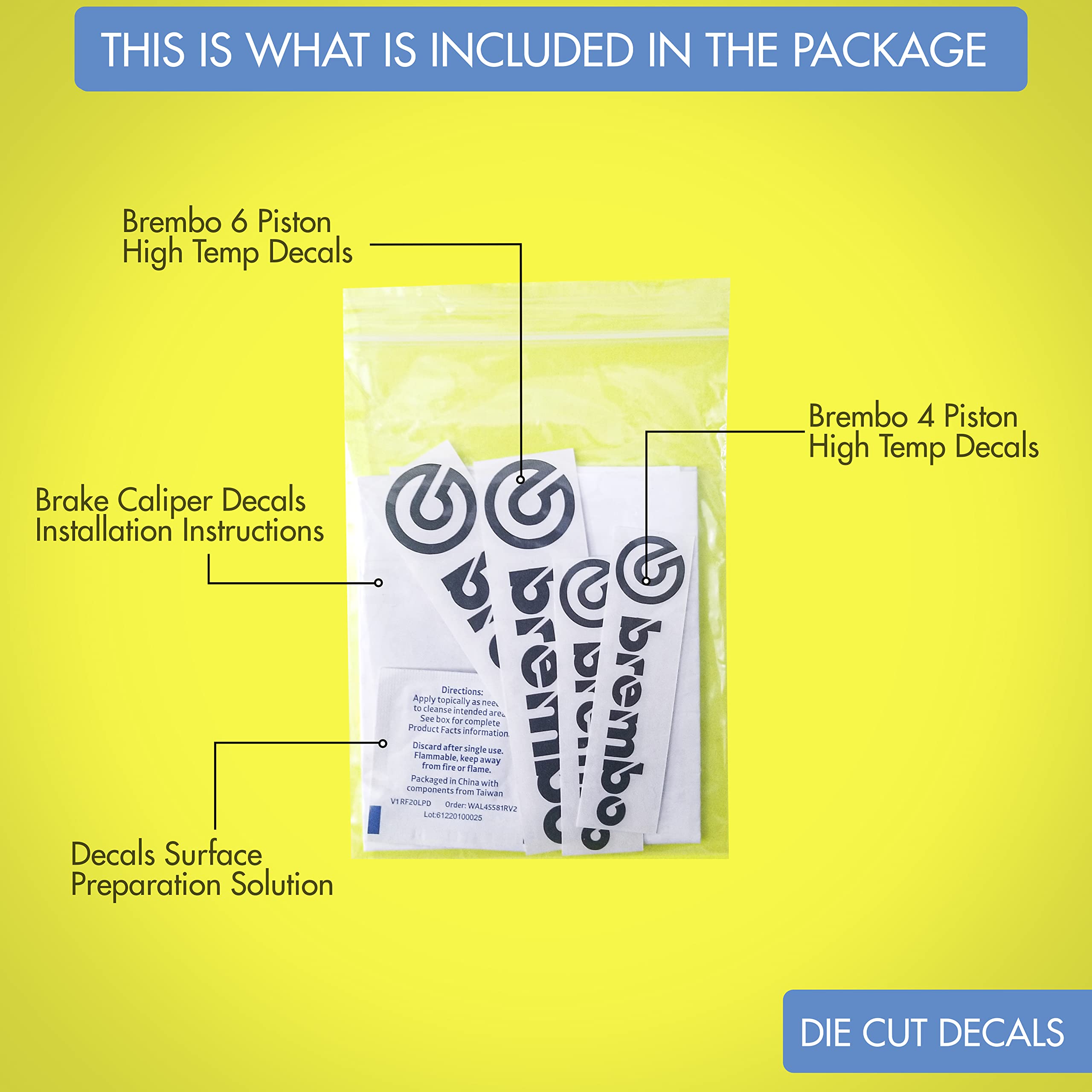 Mua R&G Brembo 6 Piston & 4 Piston High Temp Brake Caliper Decal ...
