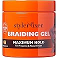 Amazon.com : Red by Kiss Braiding Gel Maximum Hold Styler Fixer for Box ...