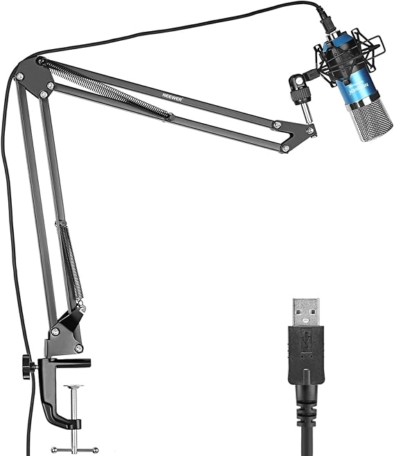 Neewer NW-7000 USB Professional Studio Condenser Microphone and NW-35 ...